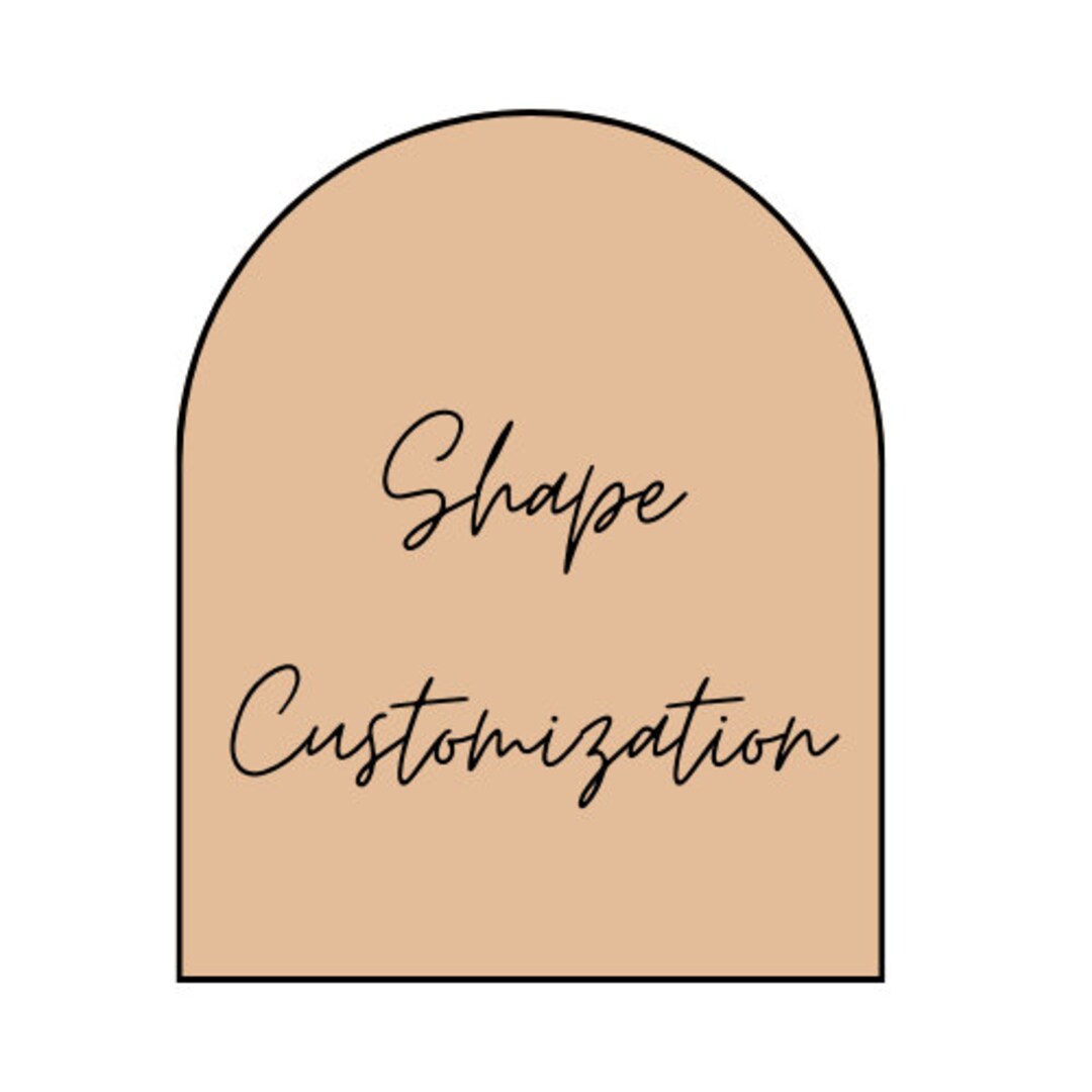 Customization Add On: Acrylic Shape Alteration - Etsy