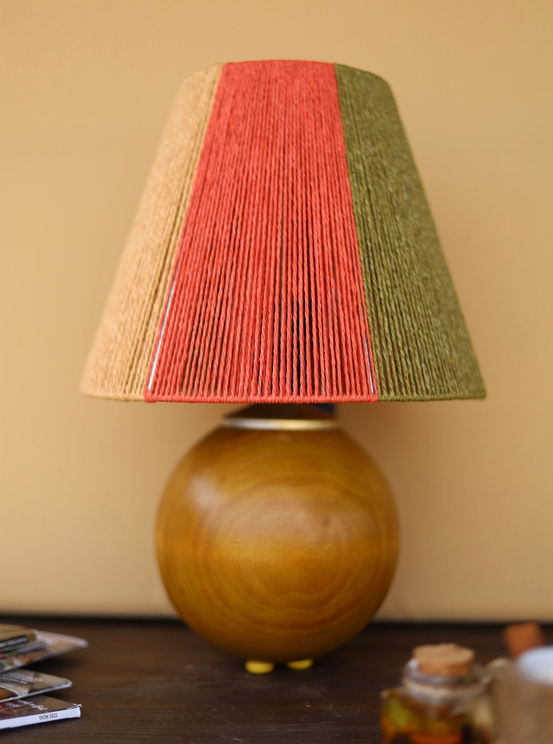 Wooden Desk Lamp, Wood Table Lamp, Bedside Lamp, Decorative Lamp, Wood ...