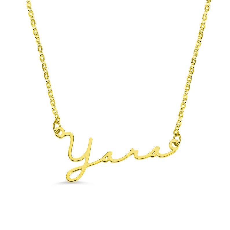 Personalized Minimalist Name Necklace, 18K Gold Plated Necklace, Custom ...