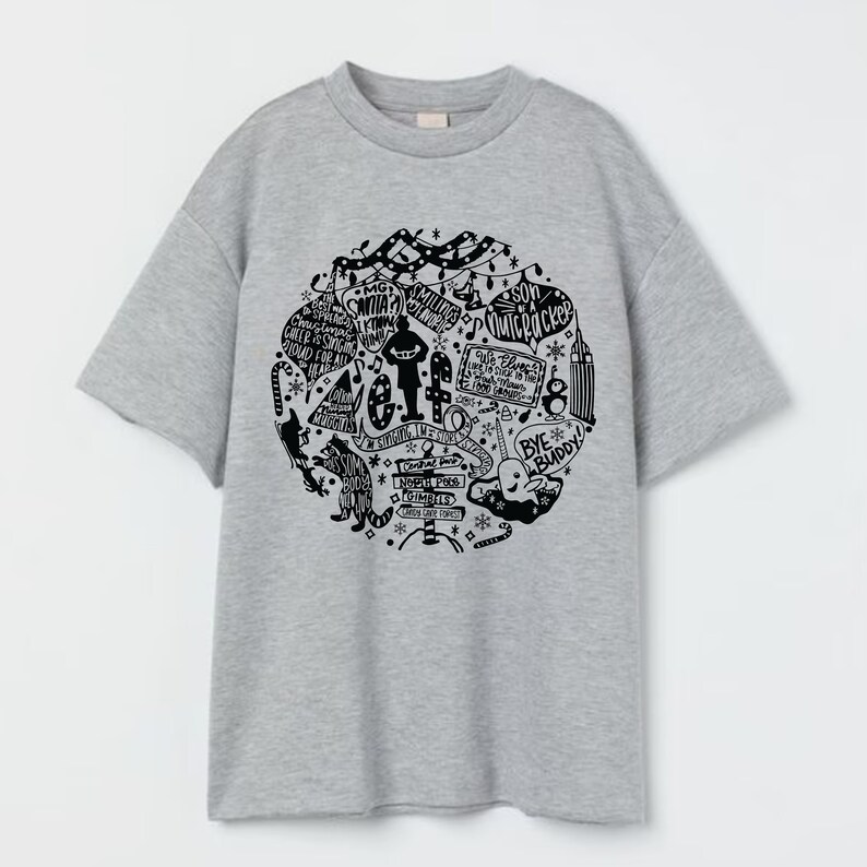 Custom Elf Movie Collage Svg, Png, Dxf, Eps, Jpg, Design, Christmas Elf ...