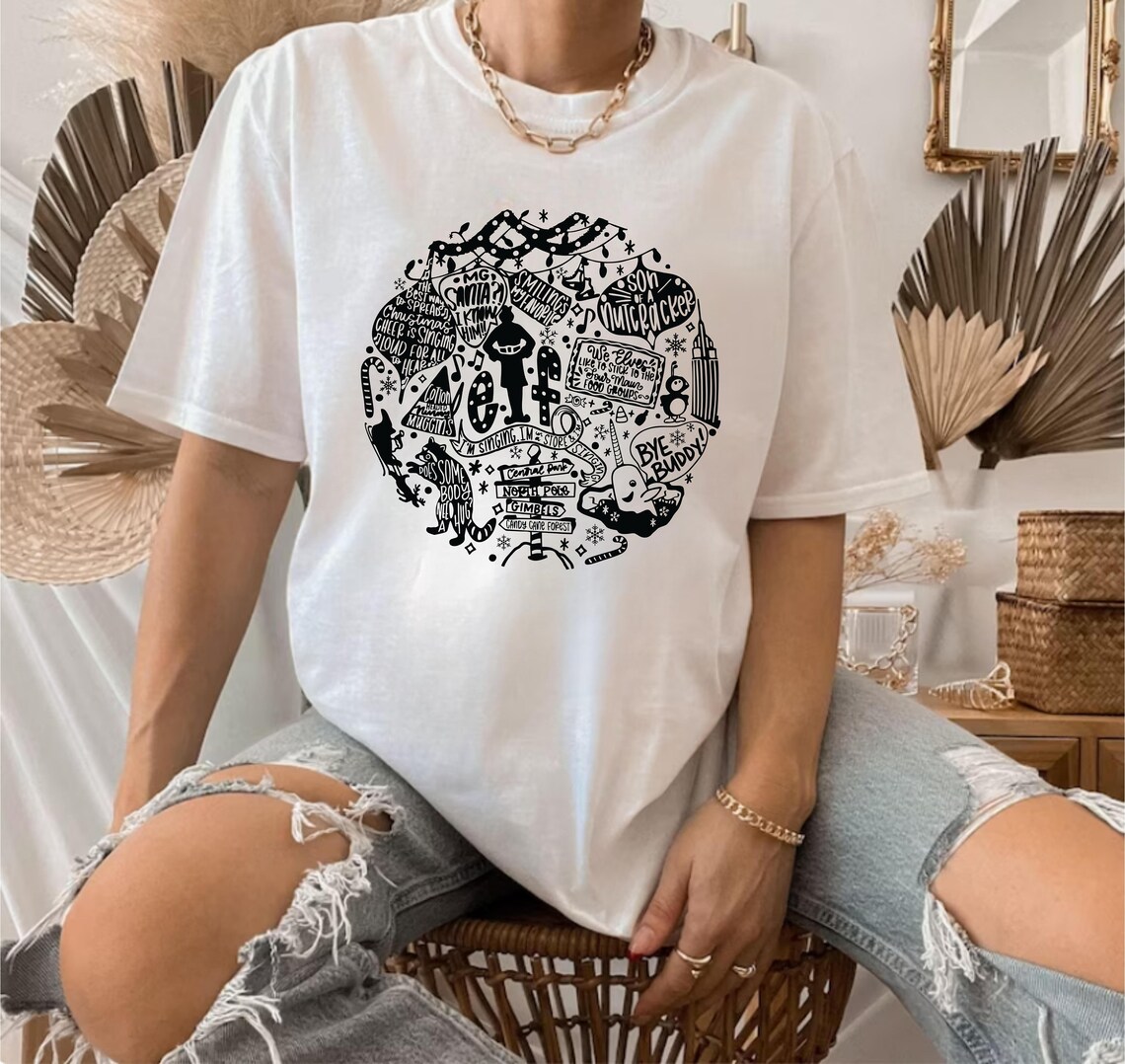 Custom Elf Movie Collage Svg, Png, Dxf, Eps, Jpg, Design, Christmas Elf ...