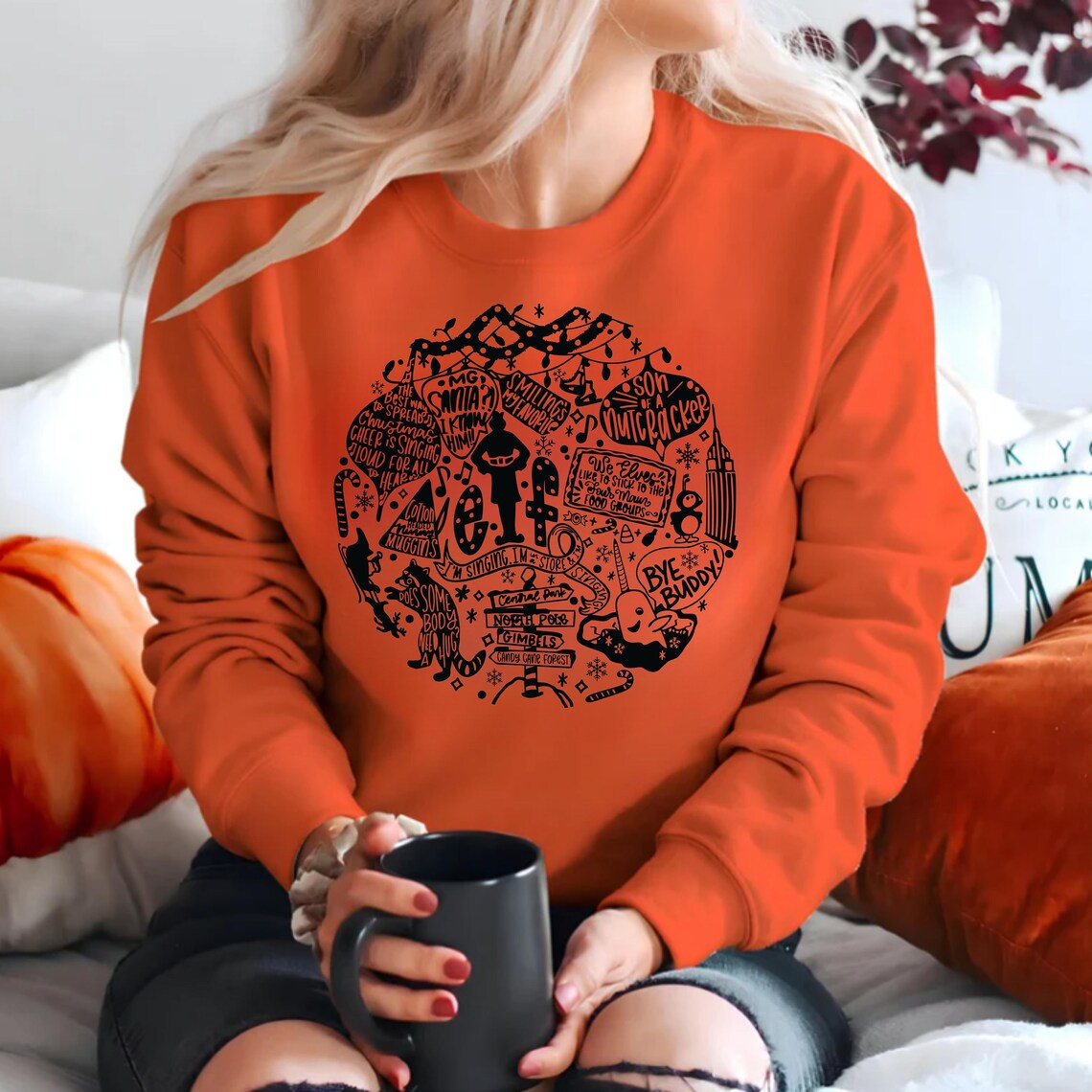 Custom Elf Movie Collage Svg, Png, Dxf, Eps, Jpg, Design, Christmas Elf ...