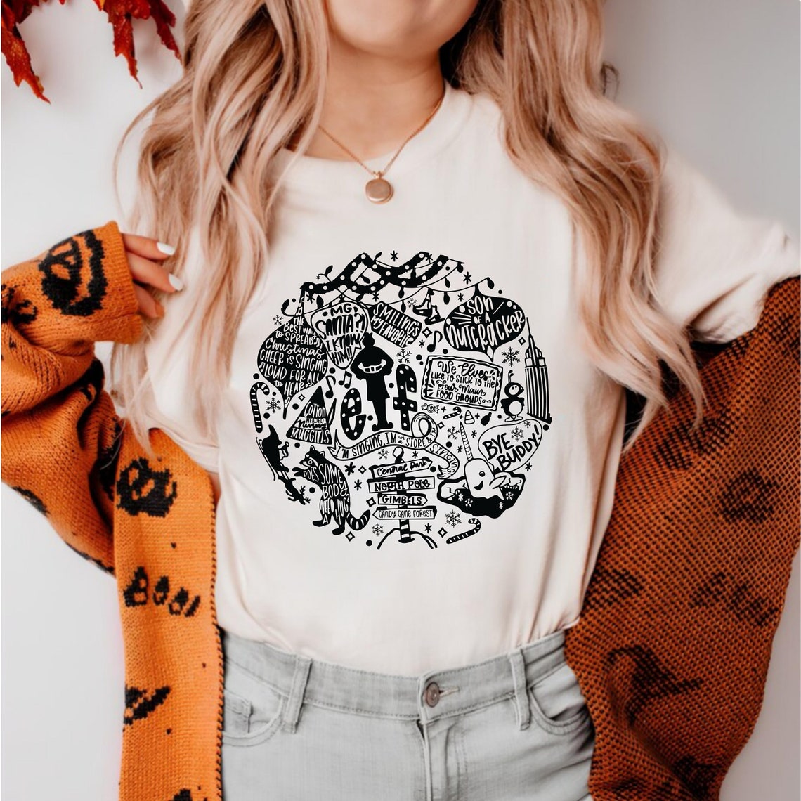 Custom Elf Movie Collage Svg, Png, Dxf, Eps, Jpg, Design, Christmas Elf ...