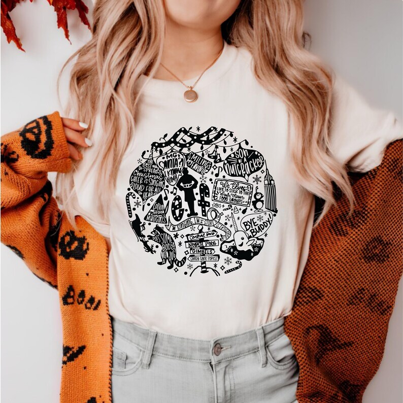 Custom Elf Movie Collage Svg, Png, Dxf, Eps, Jpg, Design, Christmas Elf ...