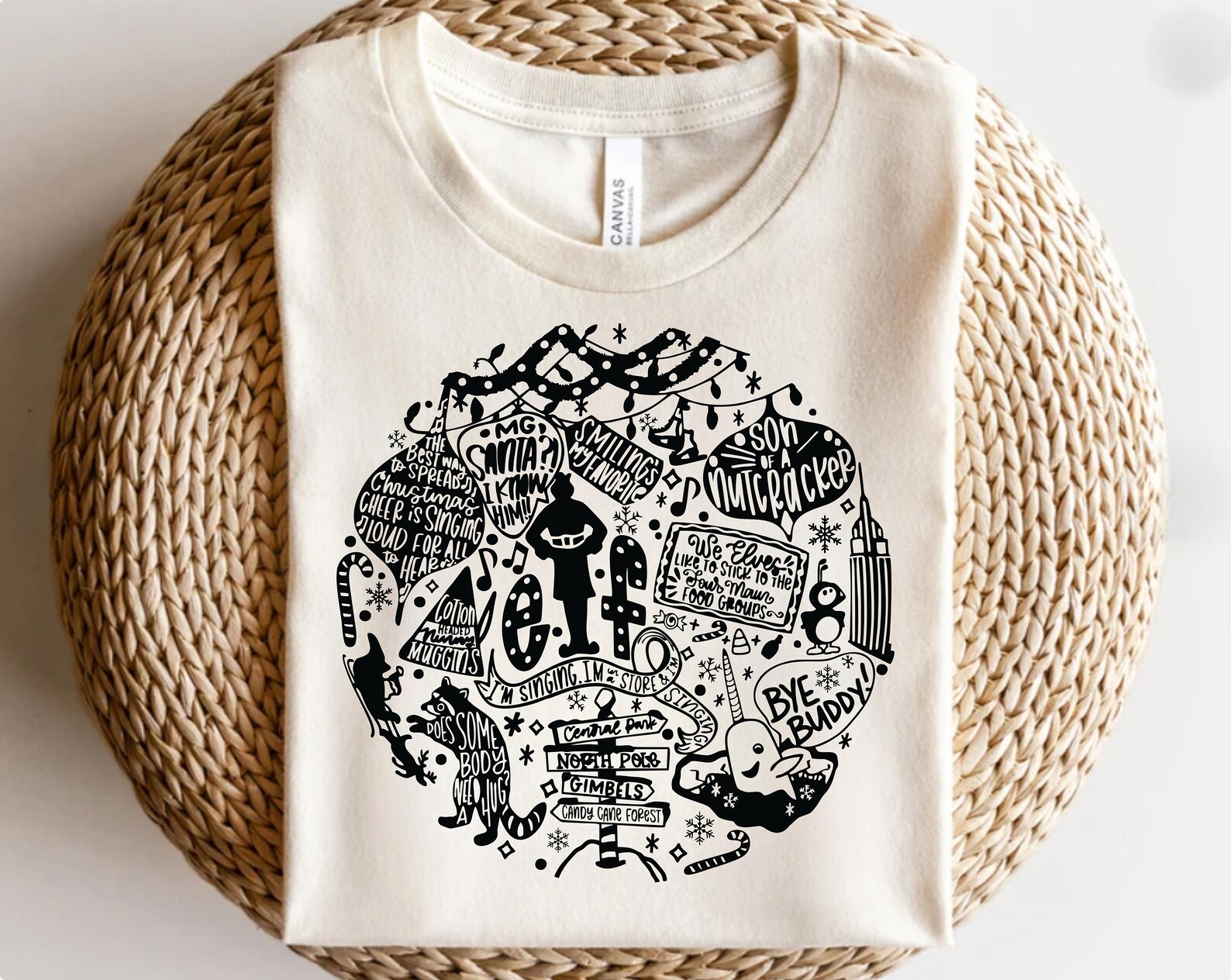 Custom Elf Movie Collage Svg, Png, Dxf, Eps, Jpg, Design, Christmas Elf ...