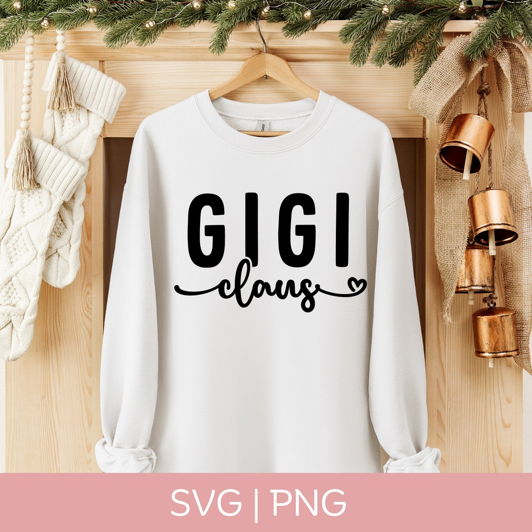 Gigi Claus SVG PNG, Christmas Gigi Svg, Merry Gigi Svg, Christmas ...
