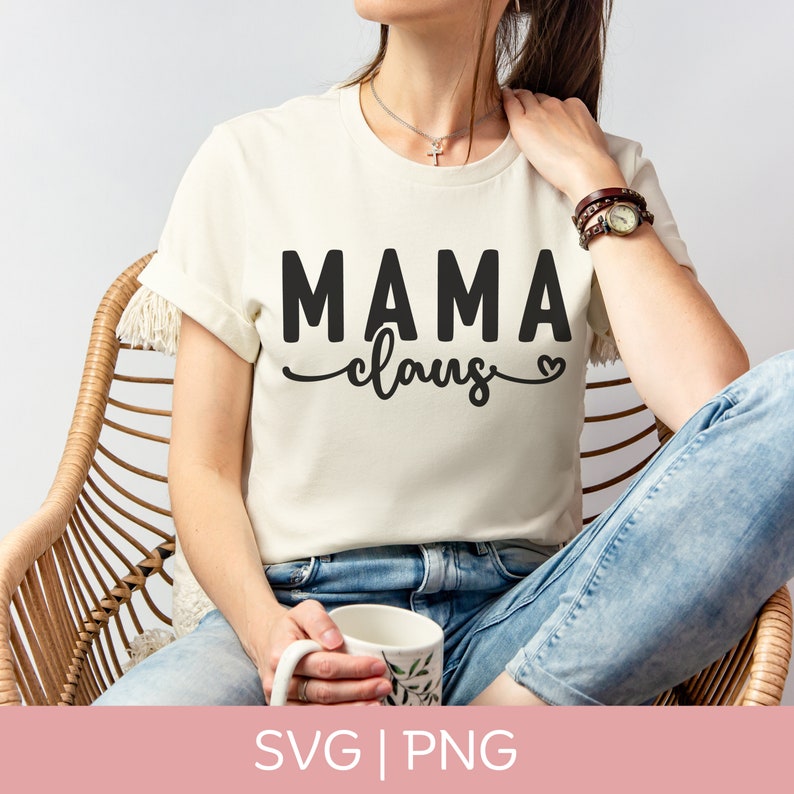 Mama Claus SVG PNG Christmas Mom Svg Merry Mama Svg - Etsy