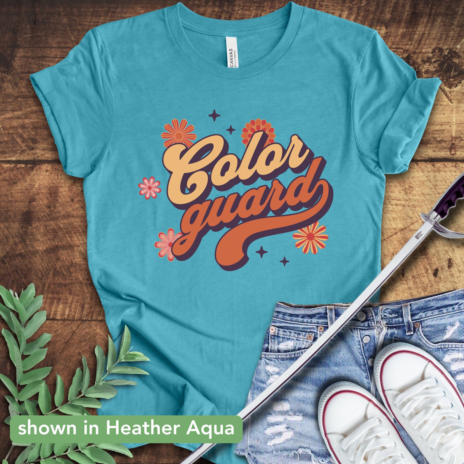 Retro Color Guard Tshirt, Retro Band Shirt, Winter Guard Tshirt, Color ...
