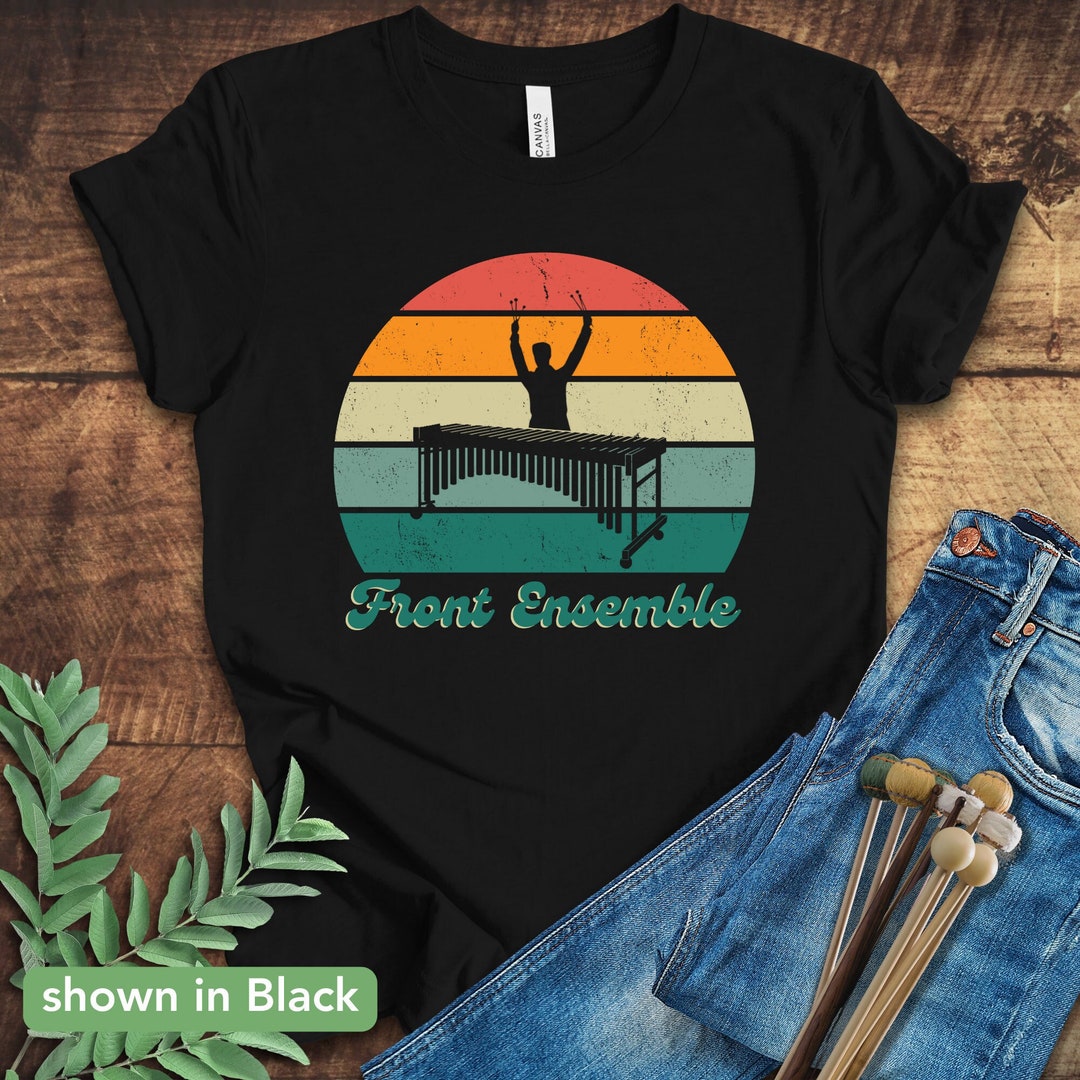 Retro Front Ensemble Shirt, Marching Band Pit Shirt, Drum Corps T-shirt ...