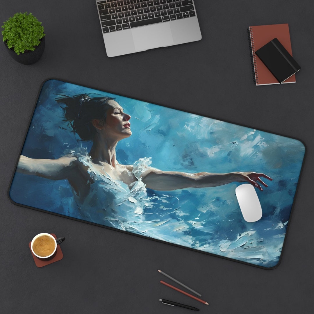 Ballerina Desk Mat, Desk Accessories, Ballet Desk Decor, Gaming Mouse ...