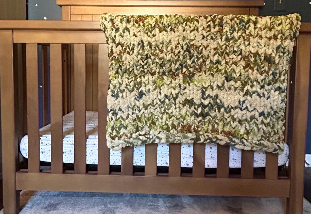 Snuggly Chunky Knit Baby Blanket - Solid Color - Etsy