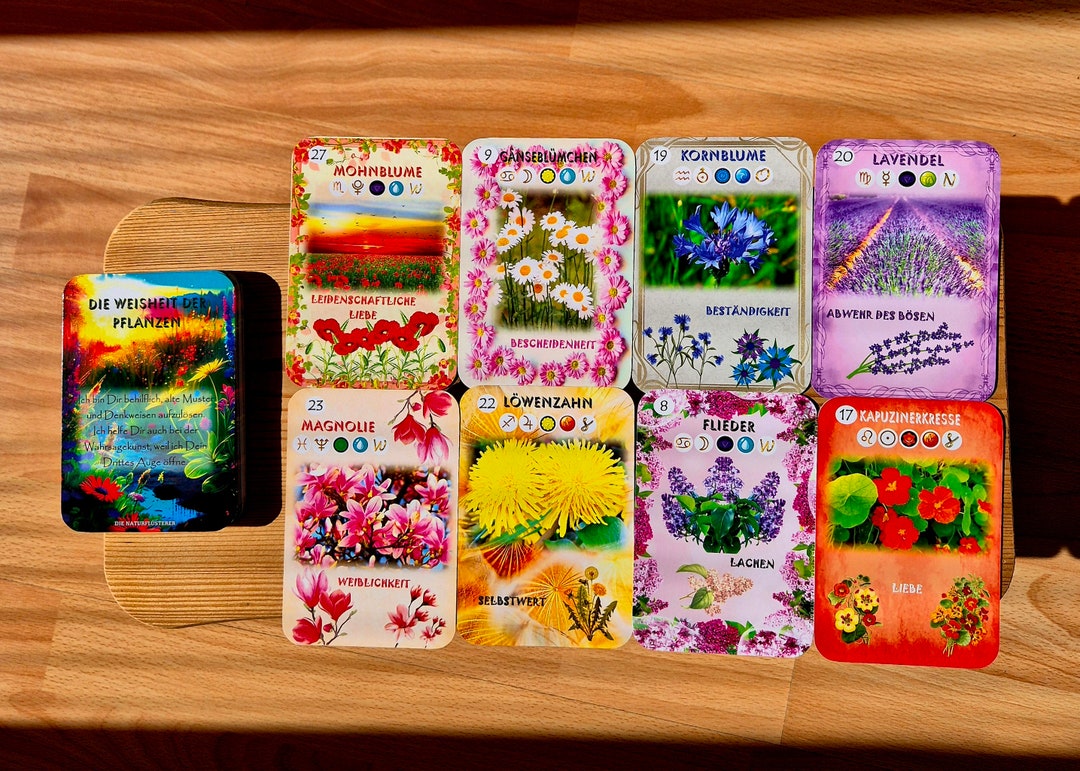 The Wisdom of Plants – 44 Oracle Cards With Plant Messages, Chakras ...
