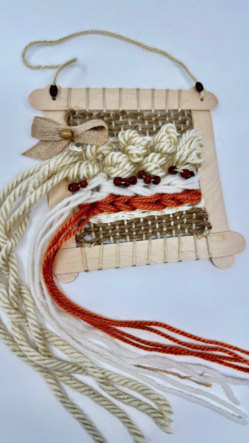 Tiny Complete Weaving Loom Kit. Video Tutorial. Learning the Basics of ...
