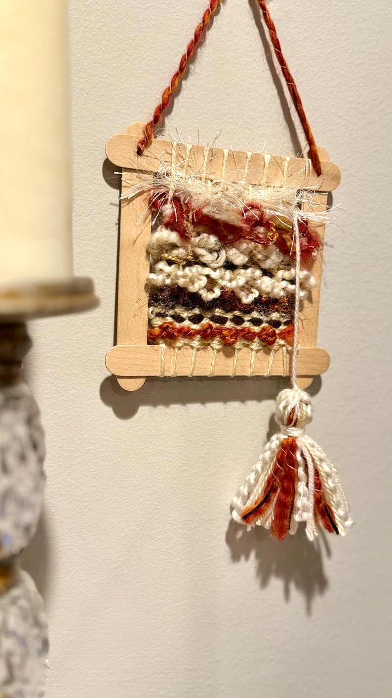 Tiny Complete Weaving Loom Kit. Video Tutorial. Learning the Basics of ...