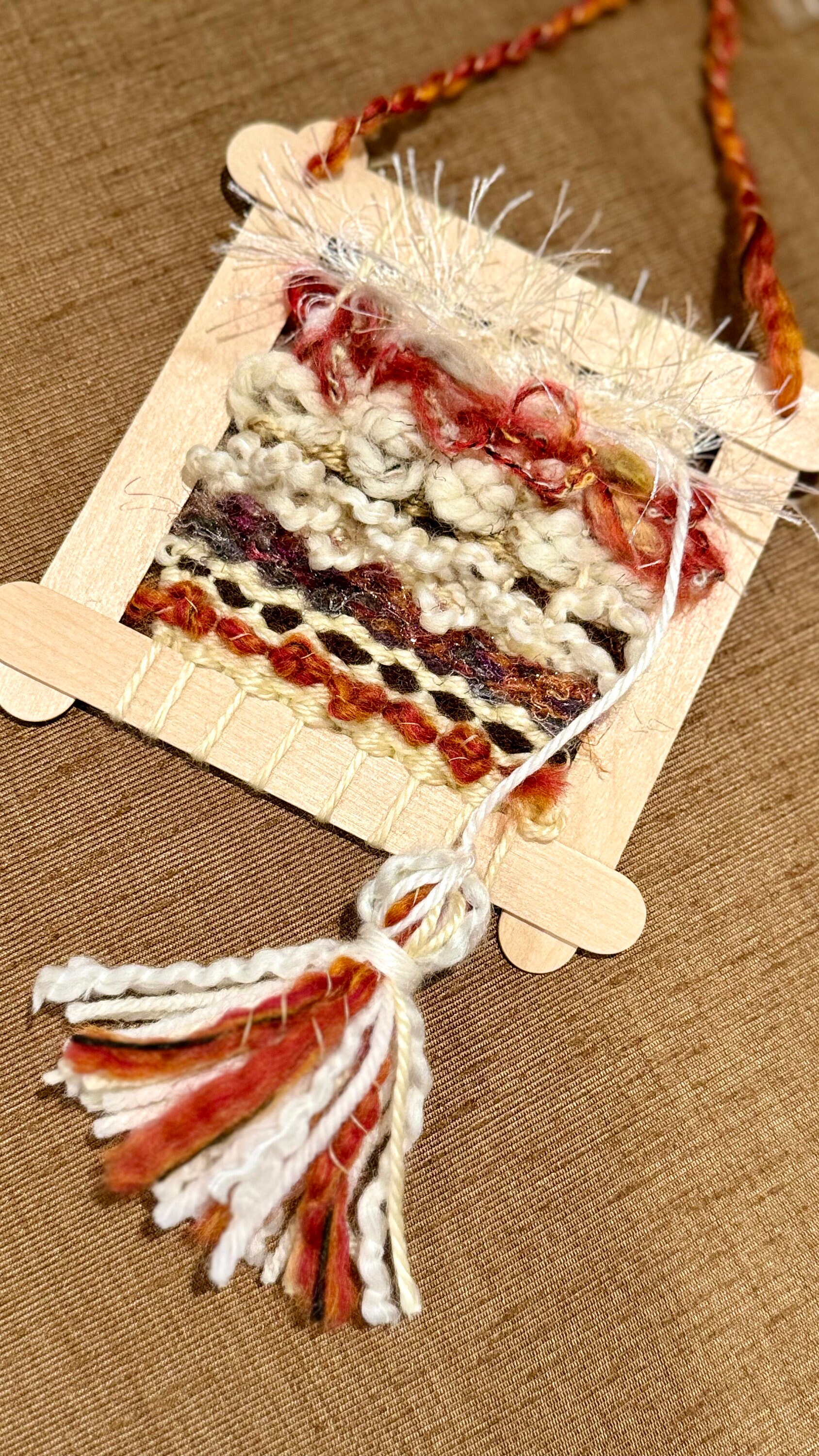 Tiny Complete Weaving Loom Kit. Video Tutorial. Learning the Basics of ...