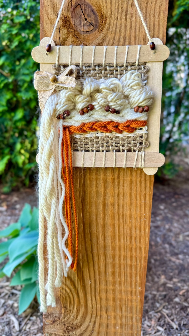 Tiny Complete Weaving Loom Kit. Video Tutorial. Learning the Basics of ...