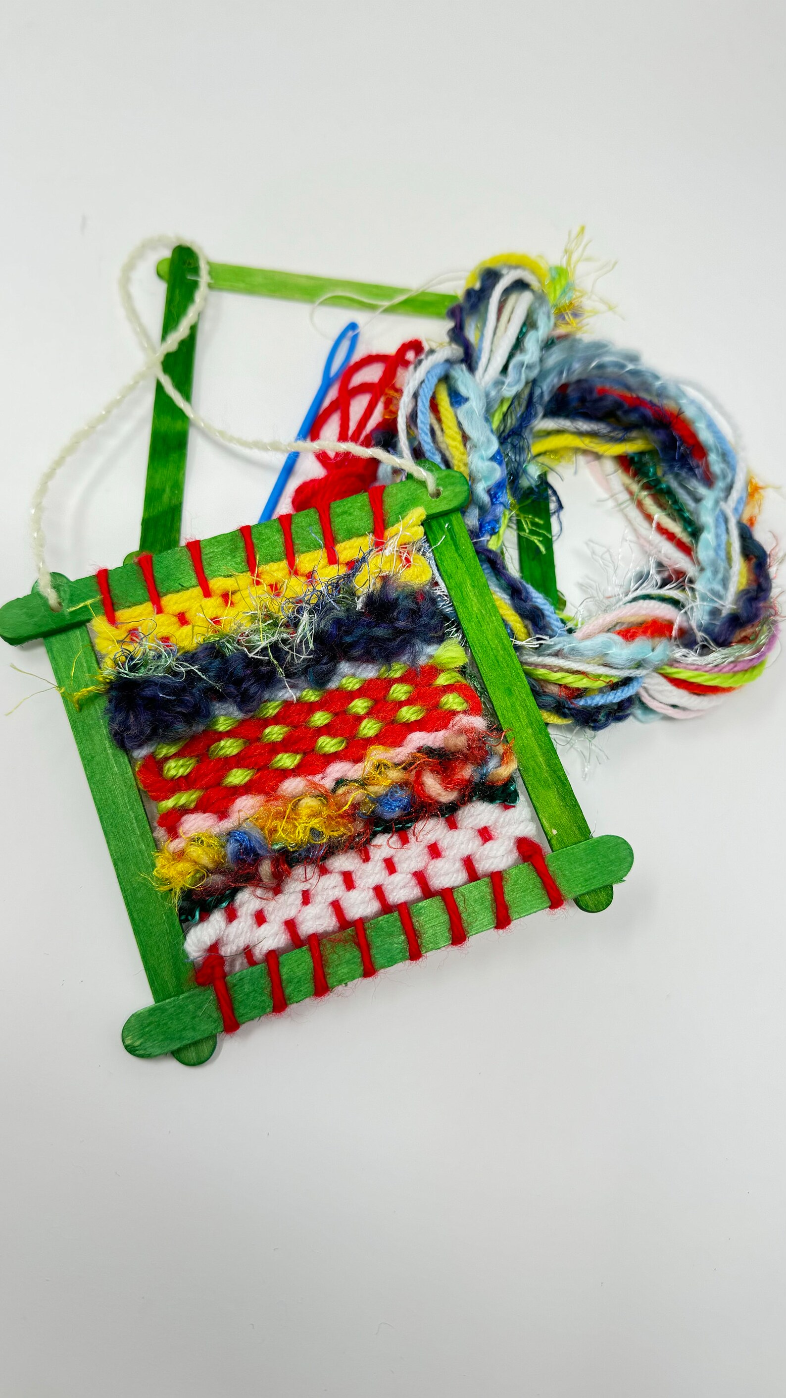 Beginners Mini Weaving Kit | Learn to Weave Tapestry Green Red With ...