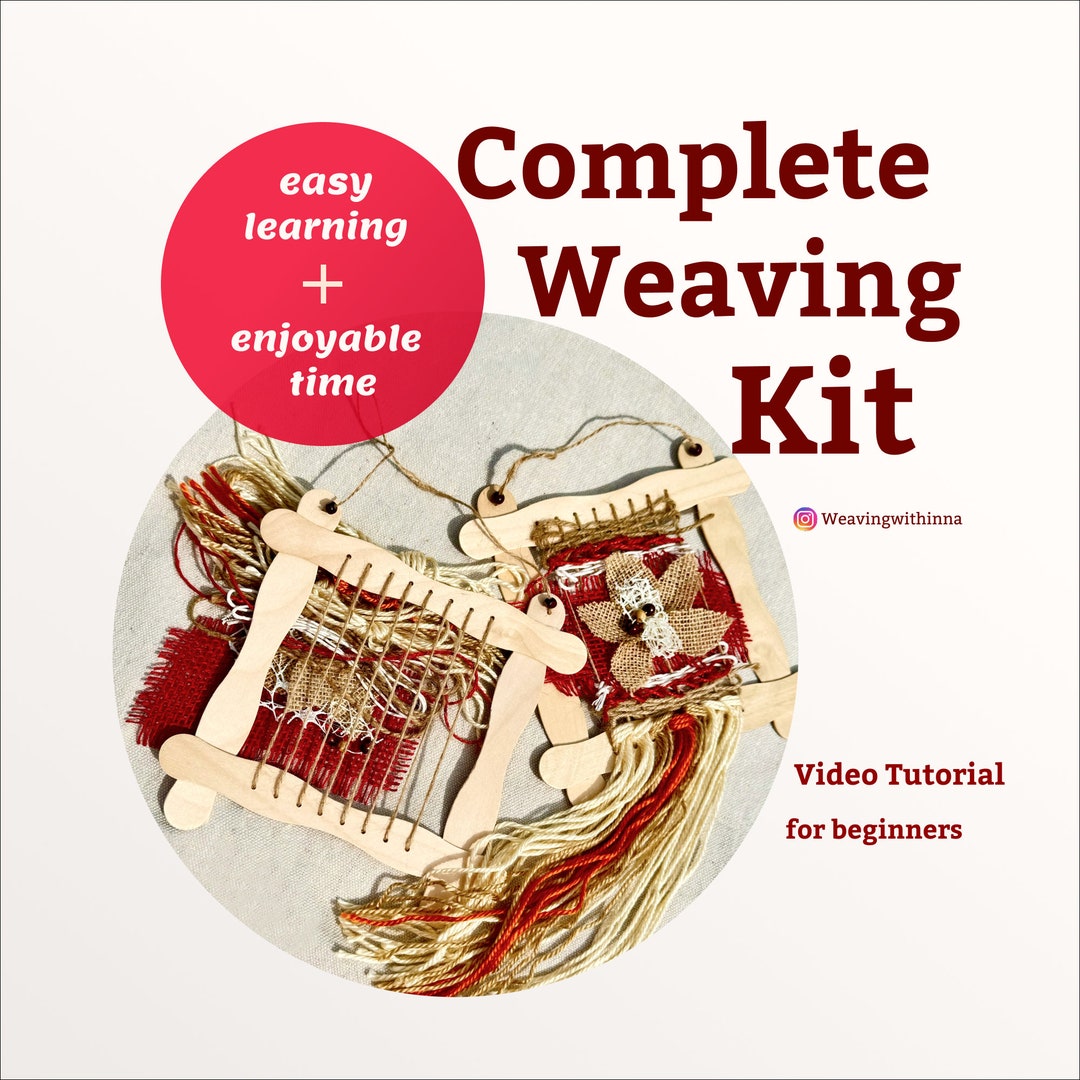Easy Learning Complete Weaving Loom Kit. Video Tutorial. Basics Weaving ...