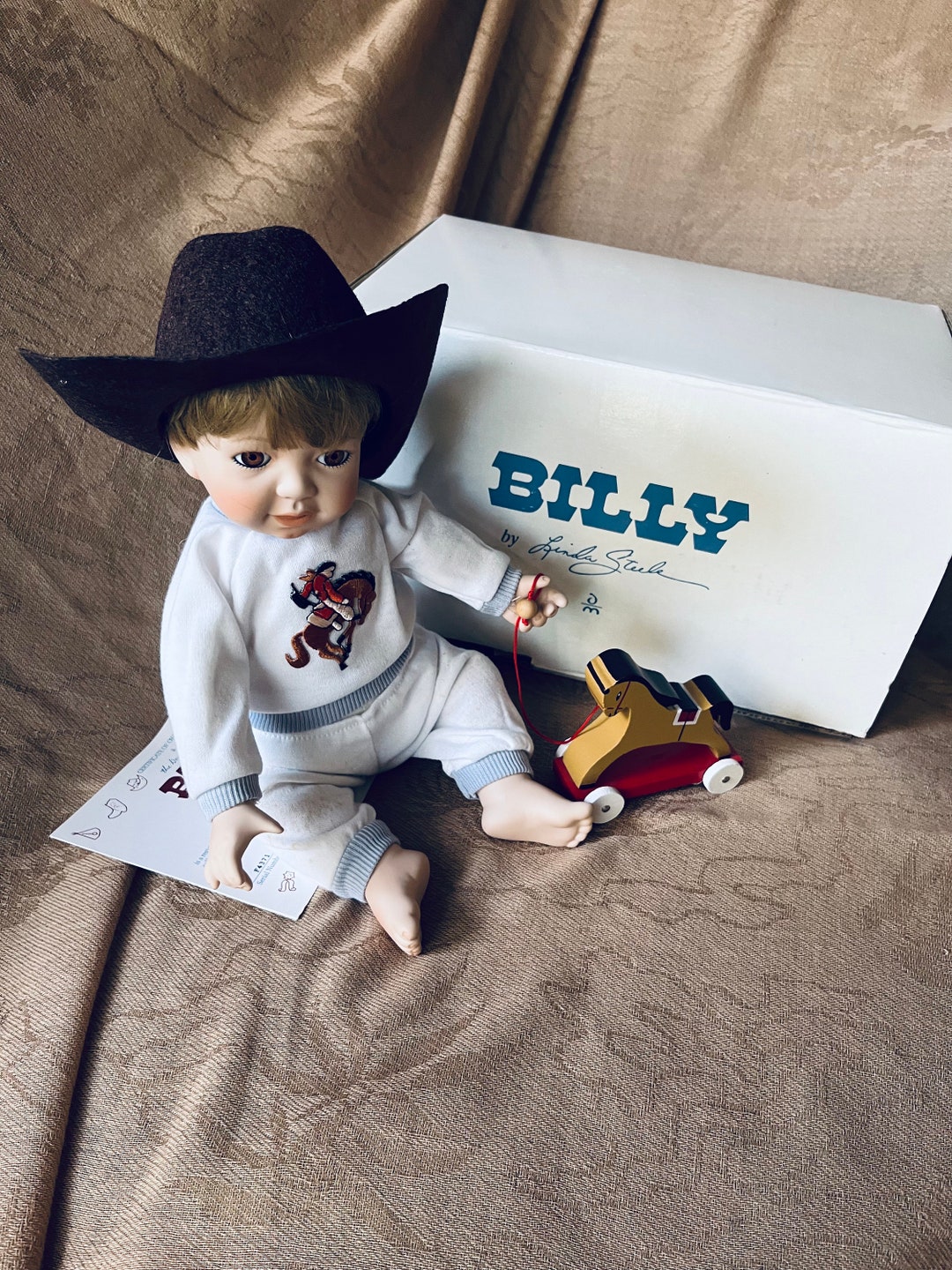 BILLY the Cowboy Kid Bisque Porcelain Doll - Etsy
