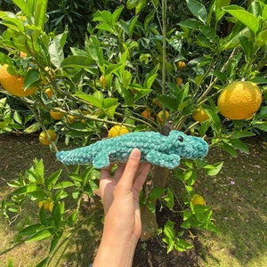 Crochet Crocodiles Cute Crocodile Plush 2 Colours - Etsy