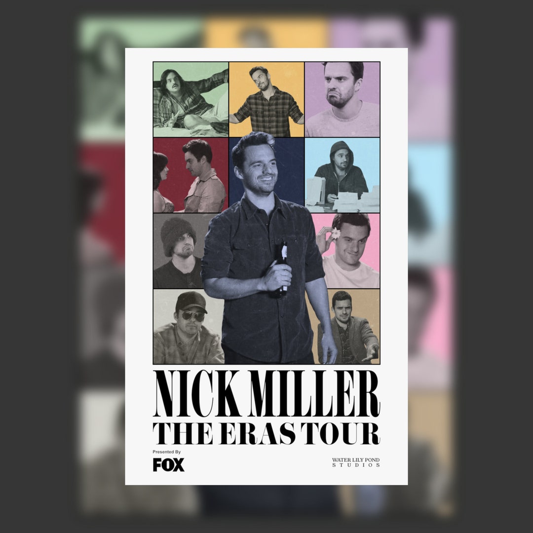 Nick Miller Eras Tour Poster New Girl Poster Taylor Swift Poster Nick ...
