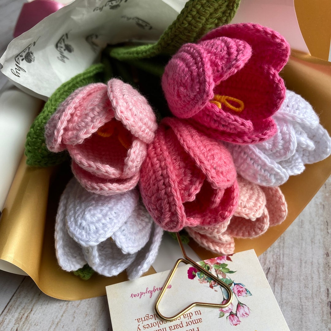 Realistic Crochet Tulips/woven Tulips Spanish Pattern Pdf + Video ...