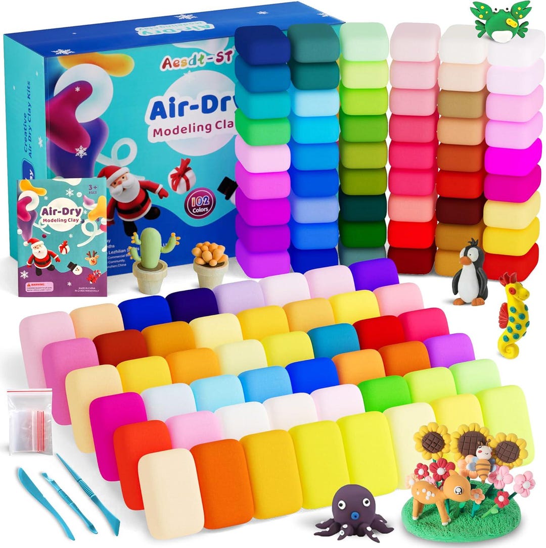 Air Dry Clay 90 Colors Modeling Clay Kit, Modeling Clay Starter Kit ...