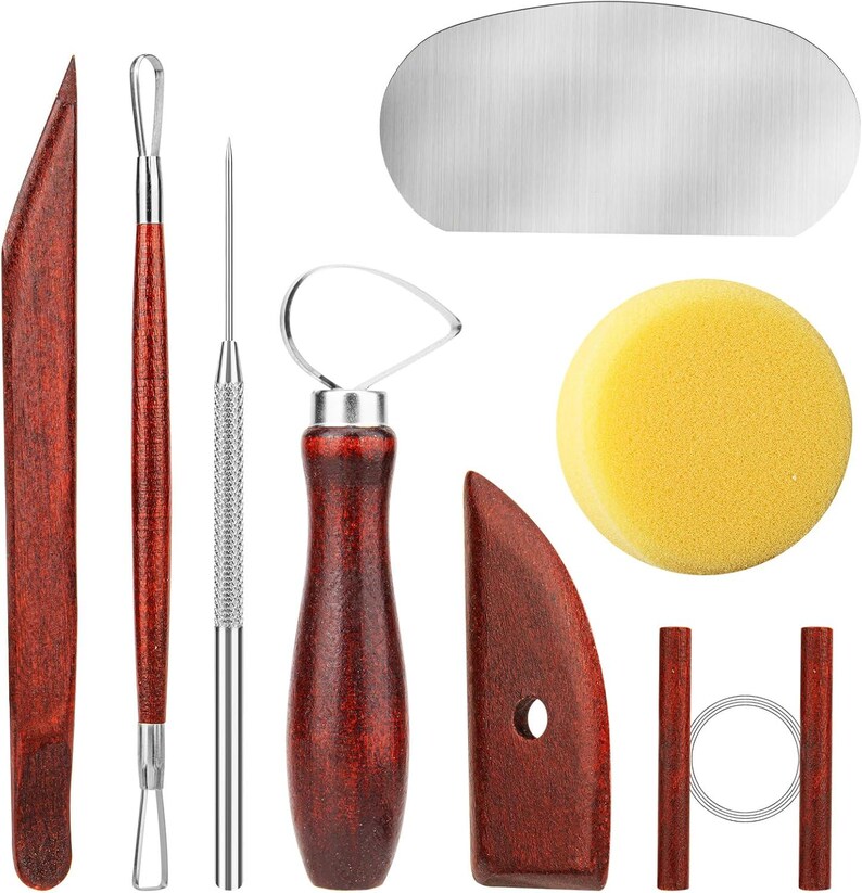 22pcs Clay Pottery Starter Kit for Beginners, Sculpting and Shaping ...