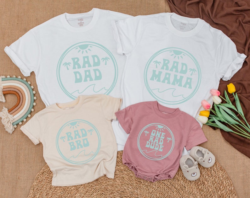 Surf Family Birthday Shirts, One Rad Dude Shirt, the Big One Shirt ...