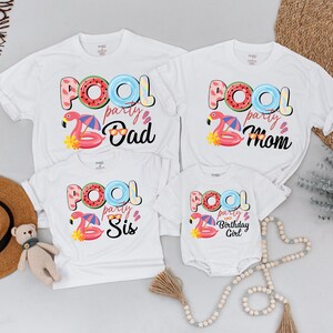 Pool Party Family Matching Shirts, Pool Party Outfit, Summer Family ...