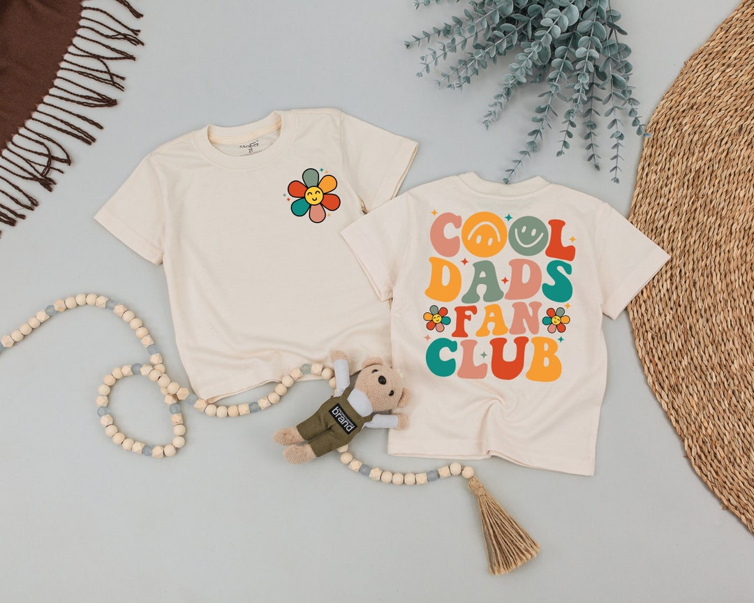 Cool Dads Fan Club T-shirt, Daddy's Buddy Shirt, Groovy Baby Gift, Baby ...