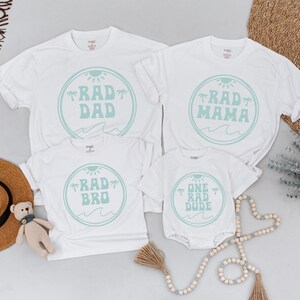 Surf Family Birthday Shirts, One Rad Dude Shirt, the Big One Shirt ...