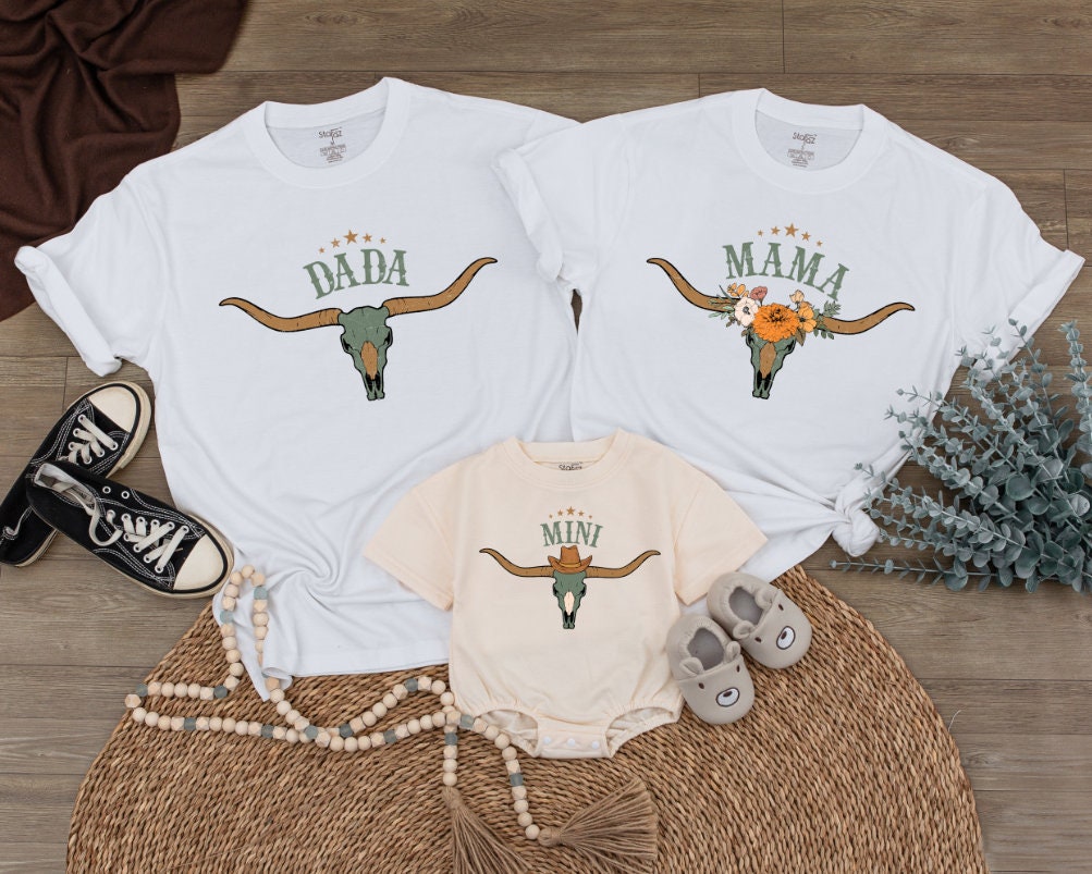 My First Rodeo Birthday Family Matching Shirts, Rodeo Birthday Shirt ...