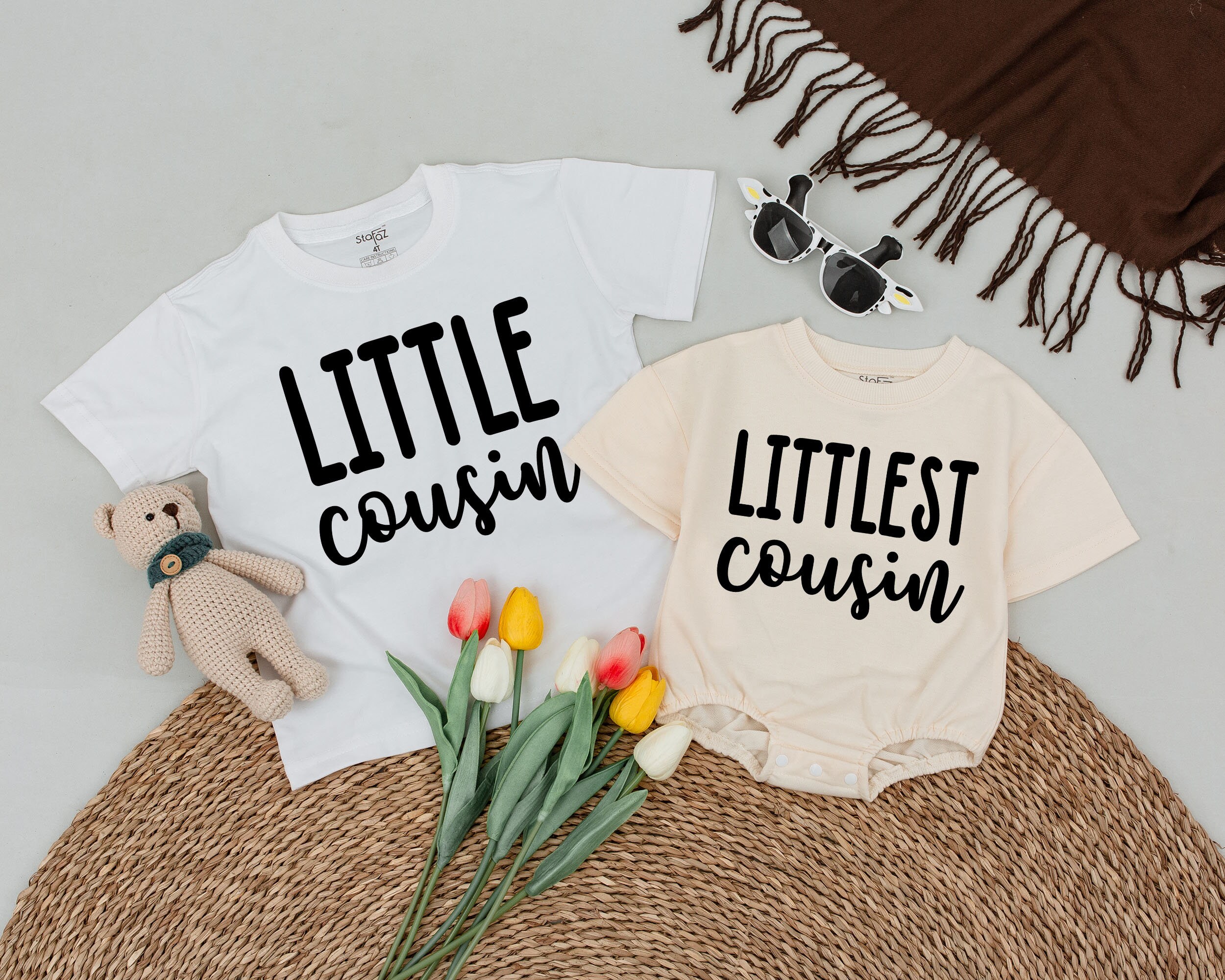 Big Cousin Little Cousin Shirts, Retro Matching Cousin Crew Shirts, Pregnancy Reveal, Baby ...