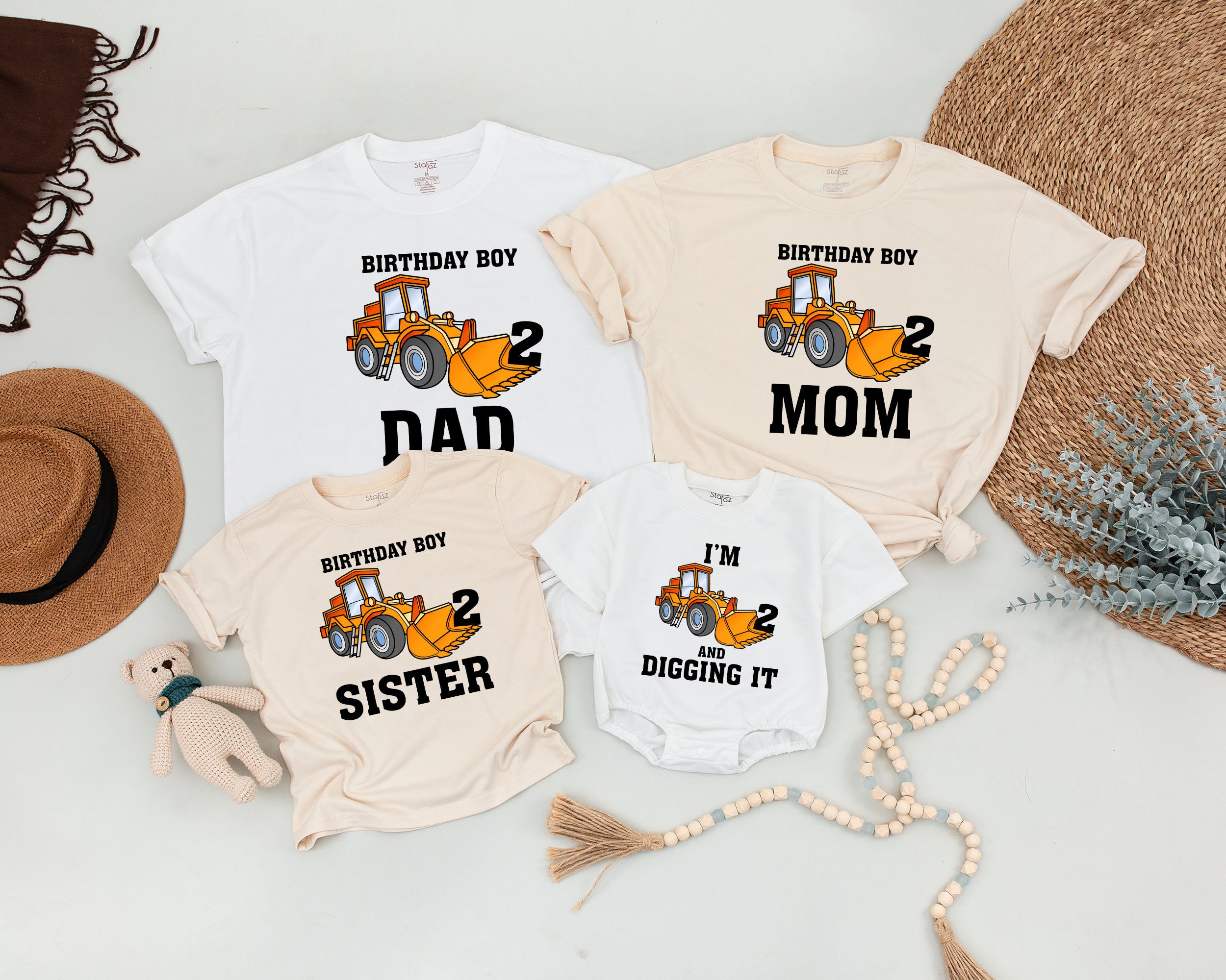 Family Construction Birthday Shirt, Construction Birthday Shirt,personalized Construction Shirt ...