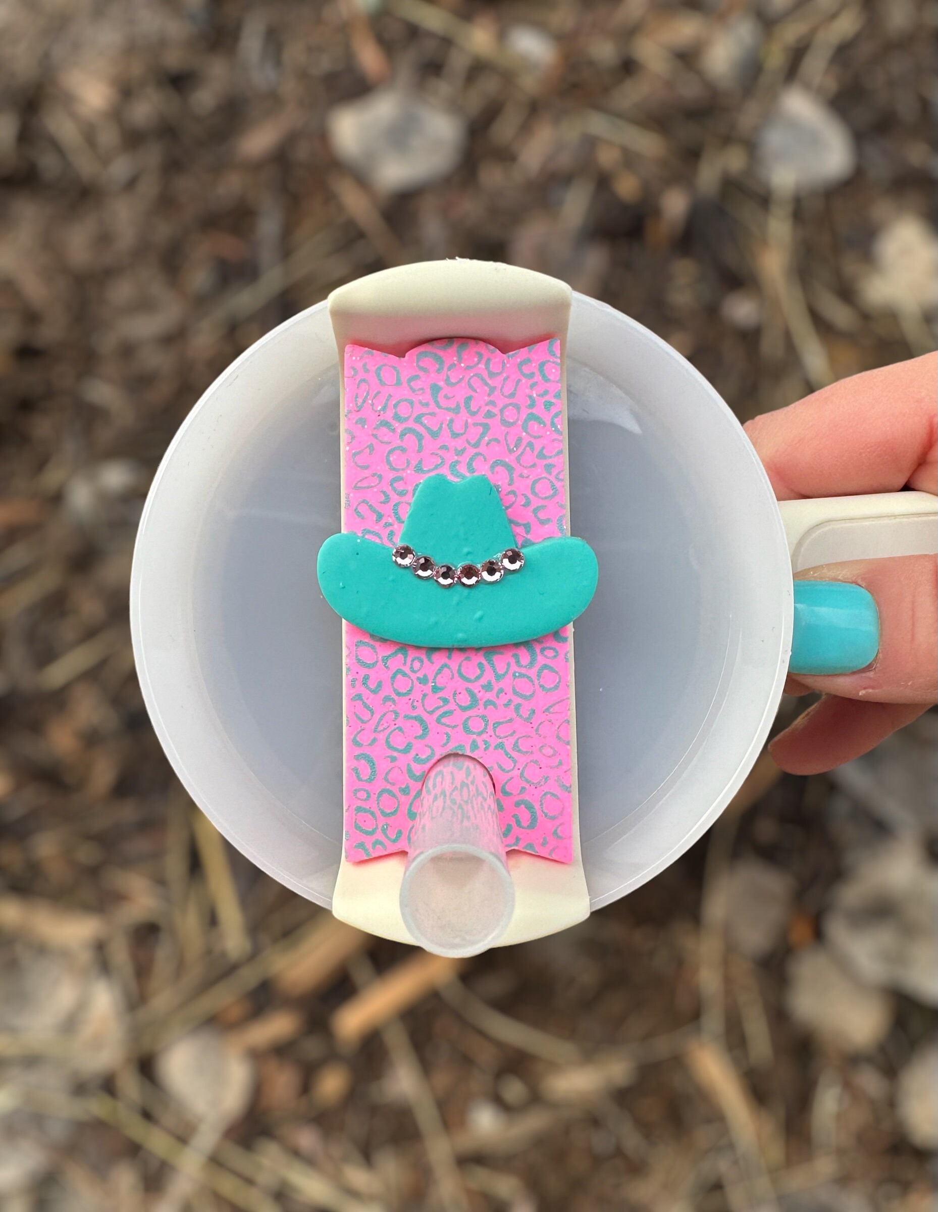 Pink and Turquoise Western Stanley Topper, Western Stanley Top - Etsy