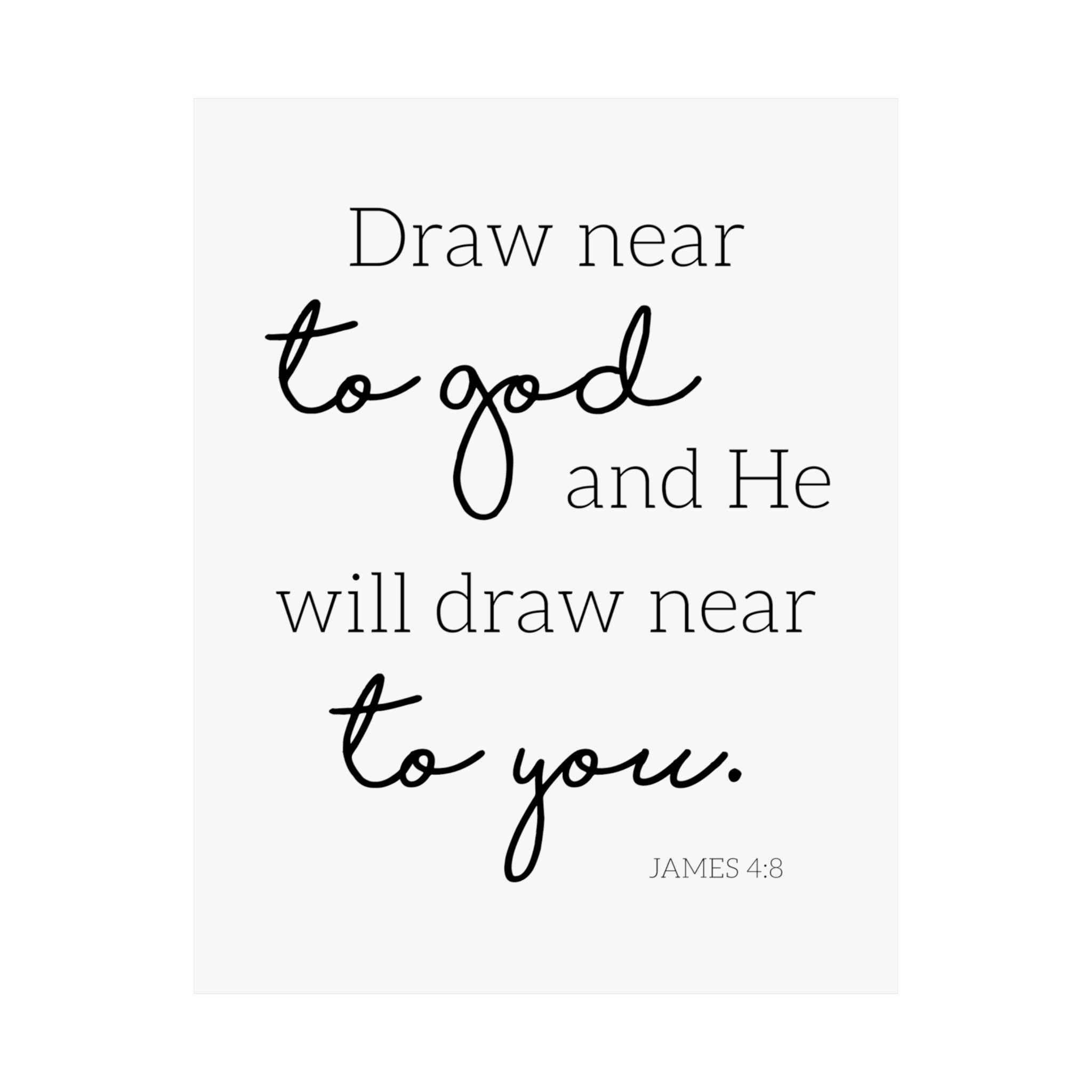 DIGITAL FILE - Draw Near to God - Etsy