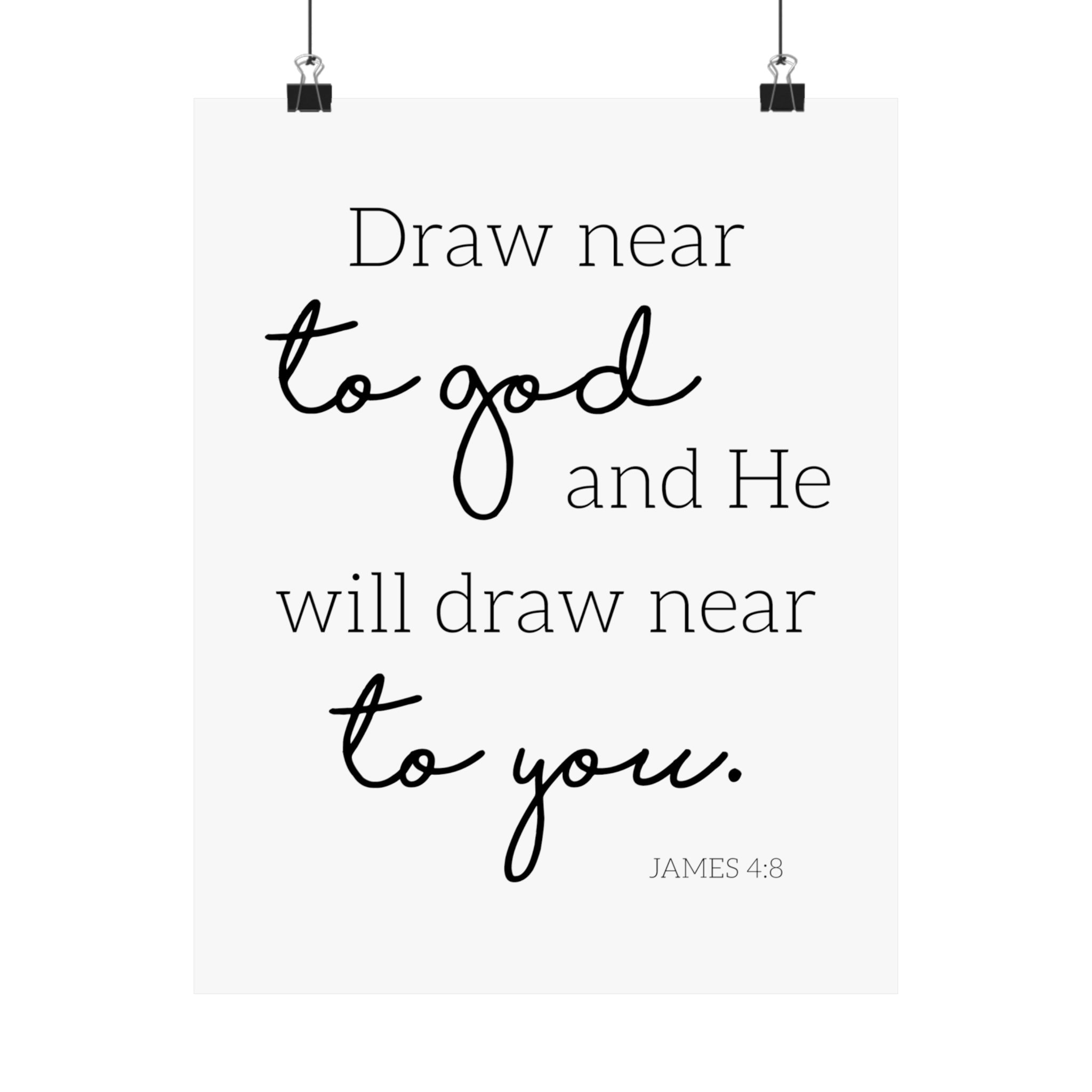 DIGITAL FILE - Draw Near to God - Etsy