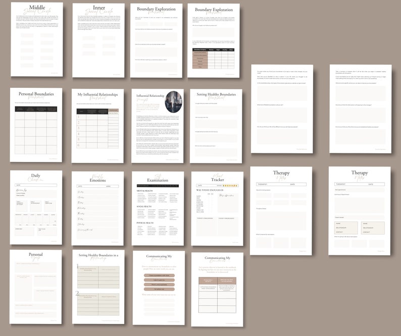 Healthy Boundaries, MRR, Wellness Journal, Ebook, Master Resell ...