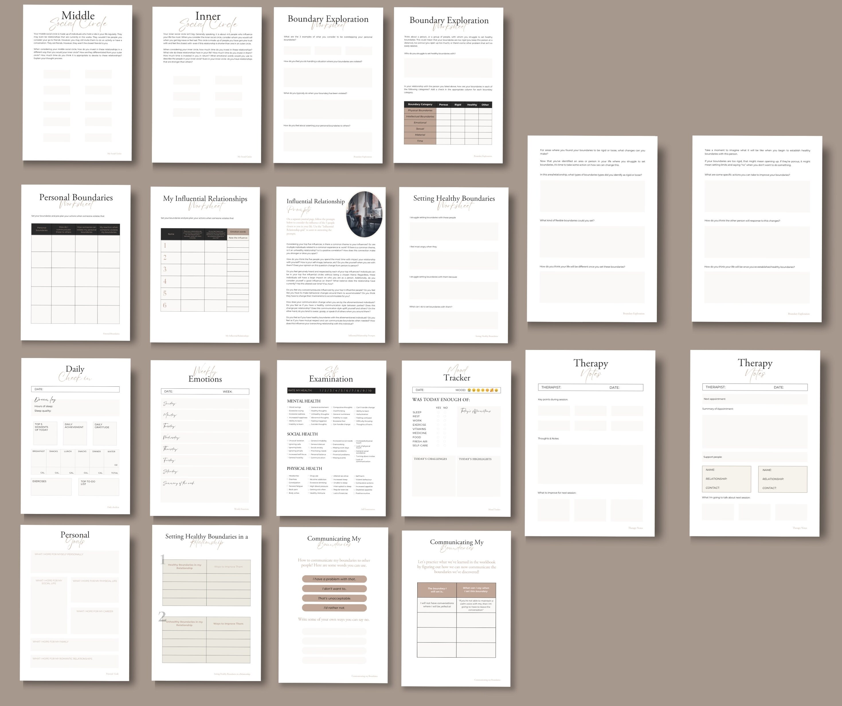 Healthy Boundaries, MRR, Wellness Journal, Ebook, Master Resell ...