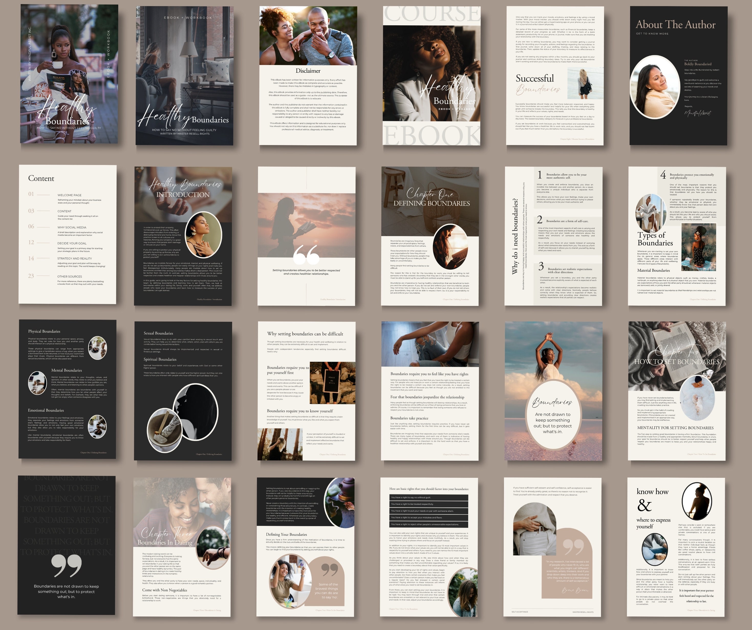 Healthy Boundaries, MRR, Wellness Journal, Ebook, Master Resell ...