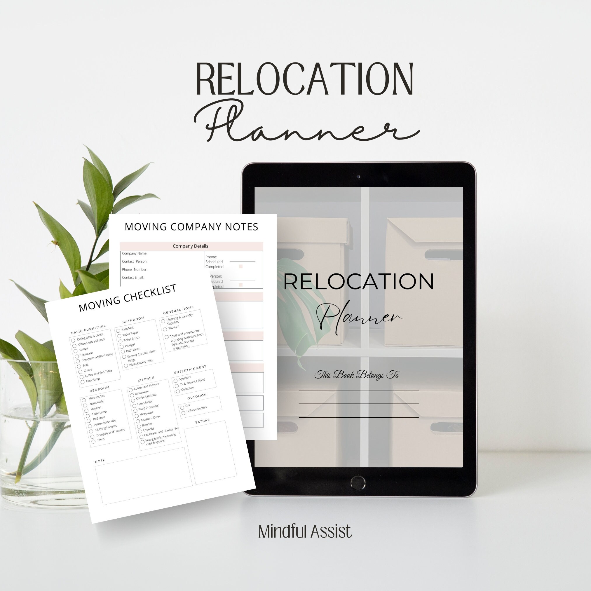 Relocation Planner Printable Moving Planner Relocation Planning Kit ...