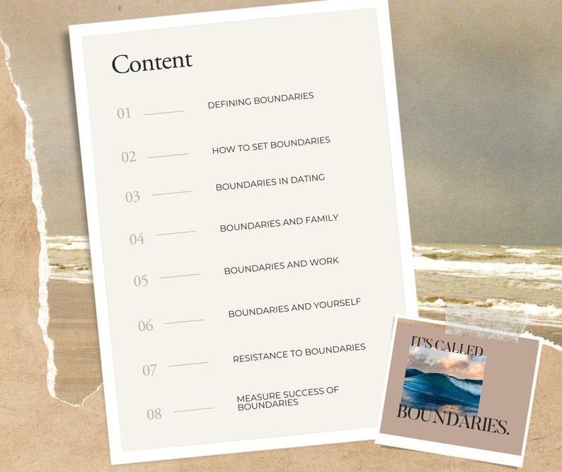 Healthy Boundaries, MRR, Wellness Journal, Ebook, Master Resell ...