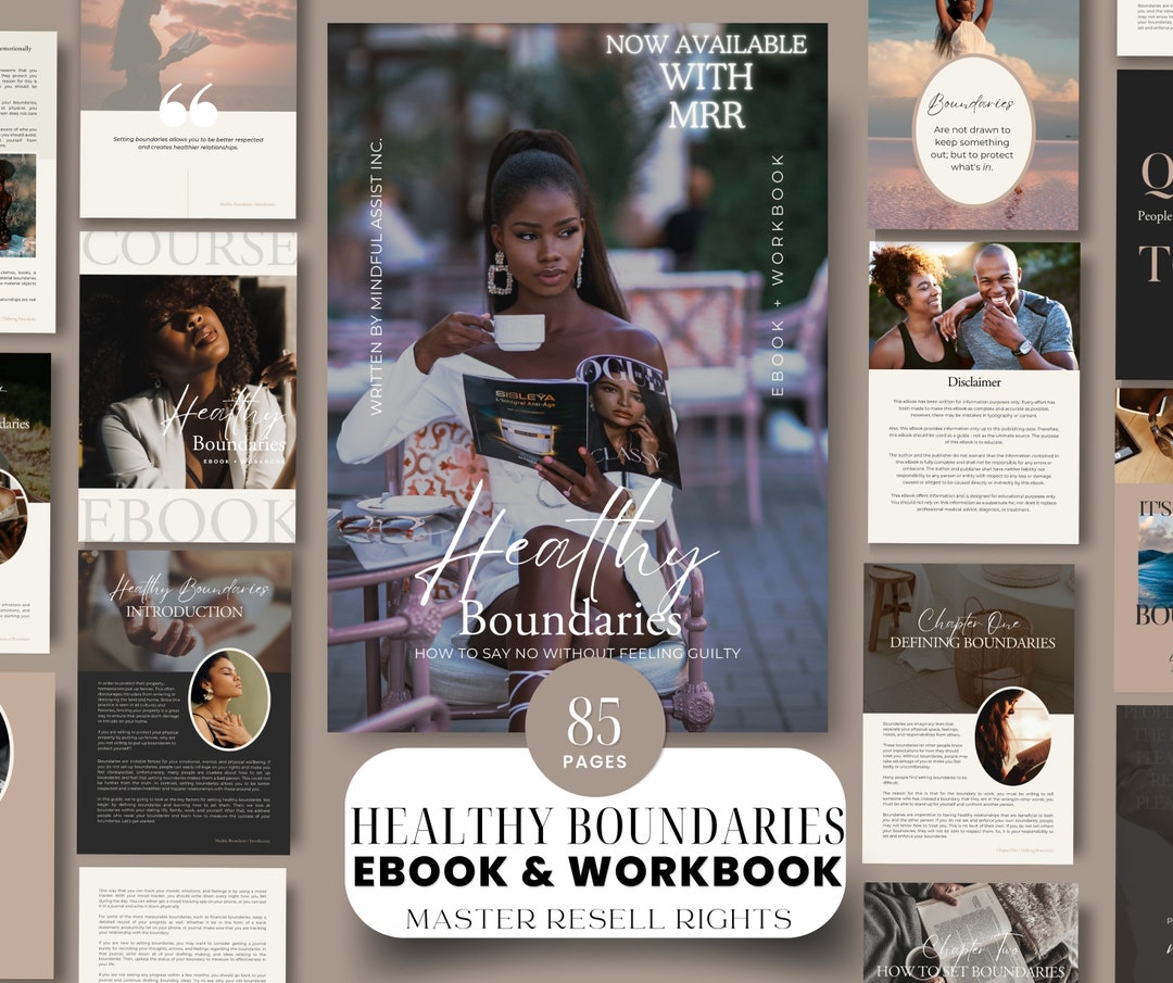 Healthy Boundaries, MRR, Wellness Journal, Ebook, Master Resell ...