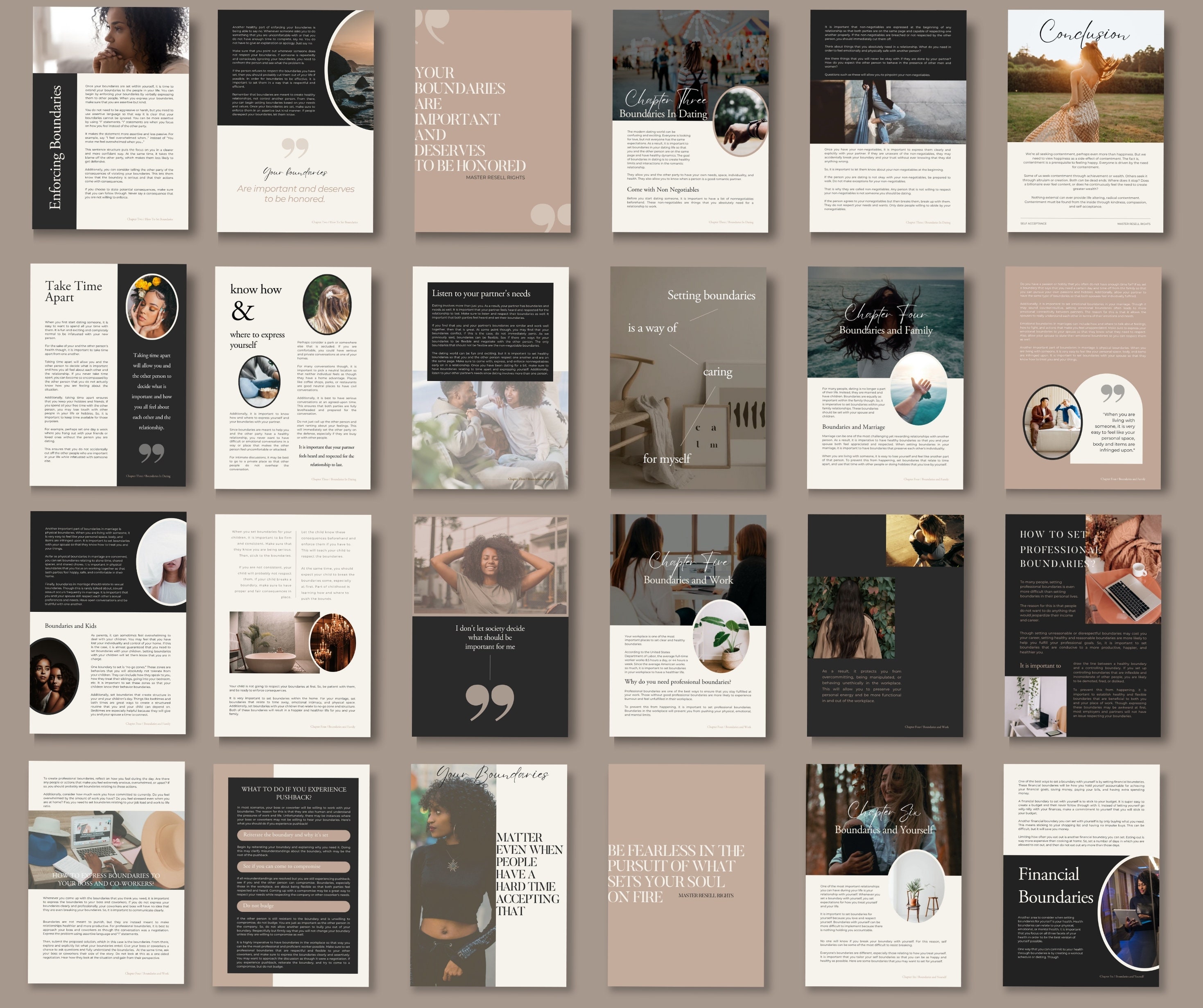 Healthy Boundaries, MRR, Wellness Journal, Ebook, Master Resell ...