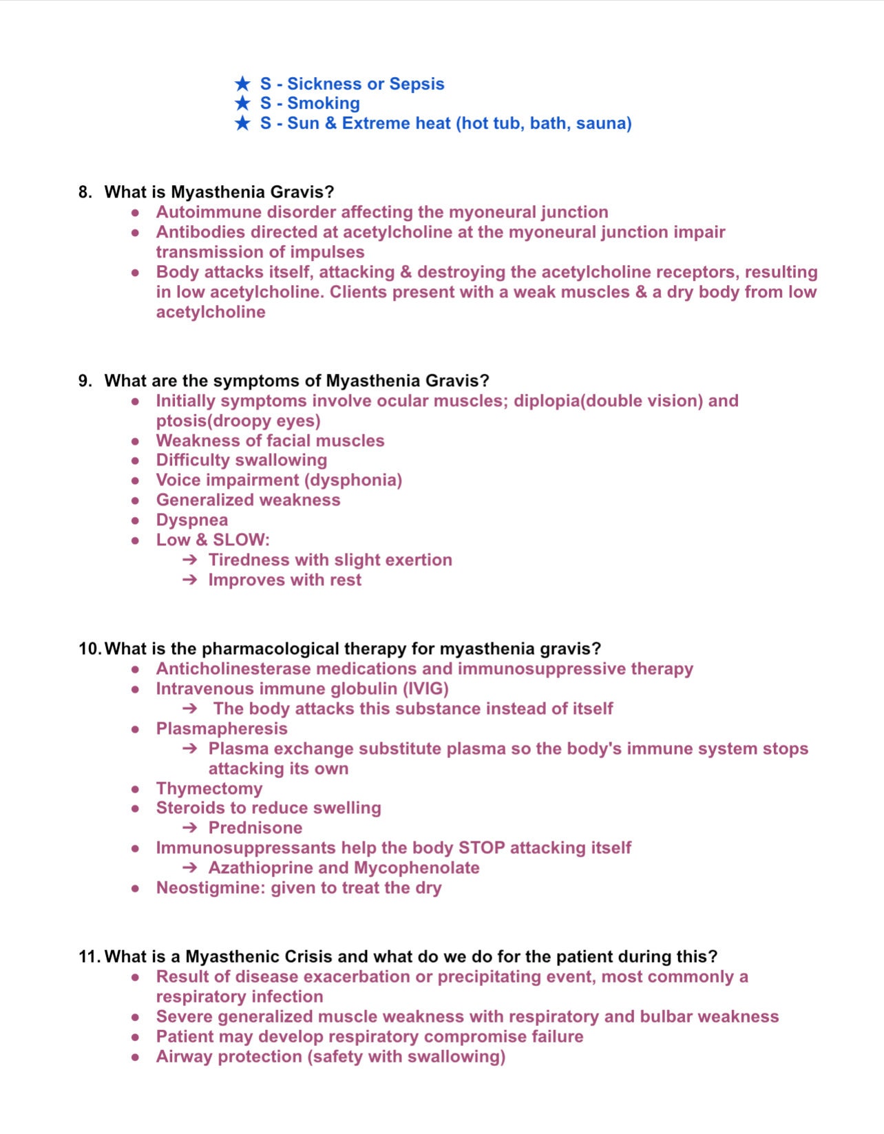 Neuro Disorders Study Guide (13 Pages) - Etsy