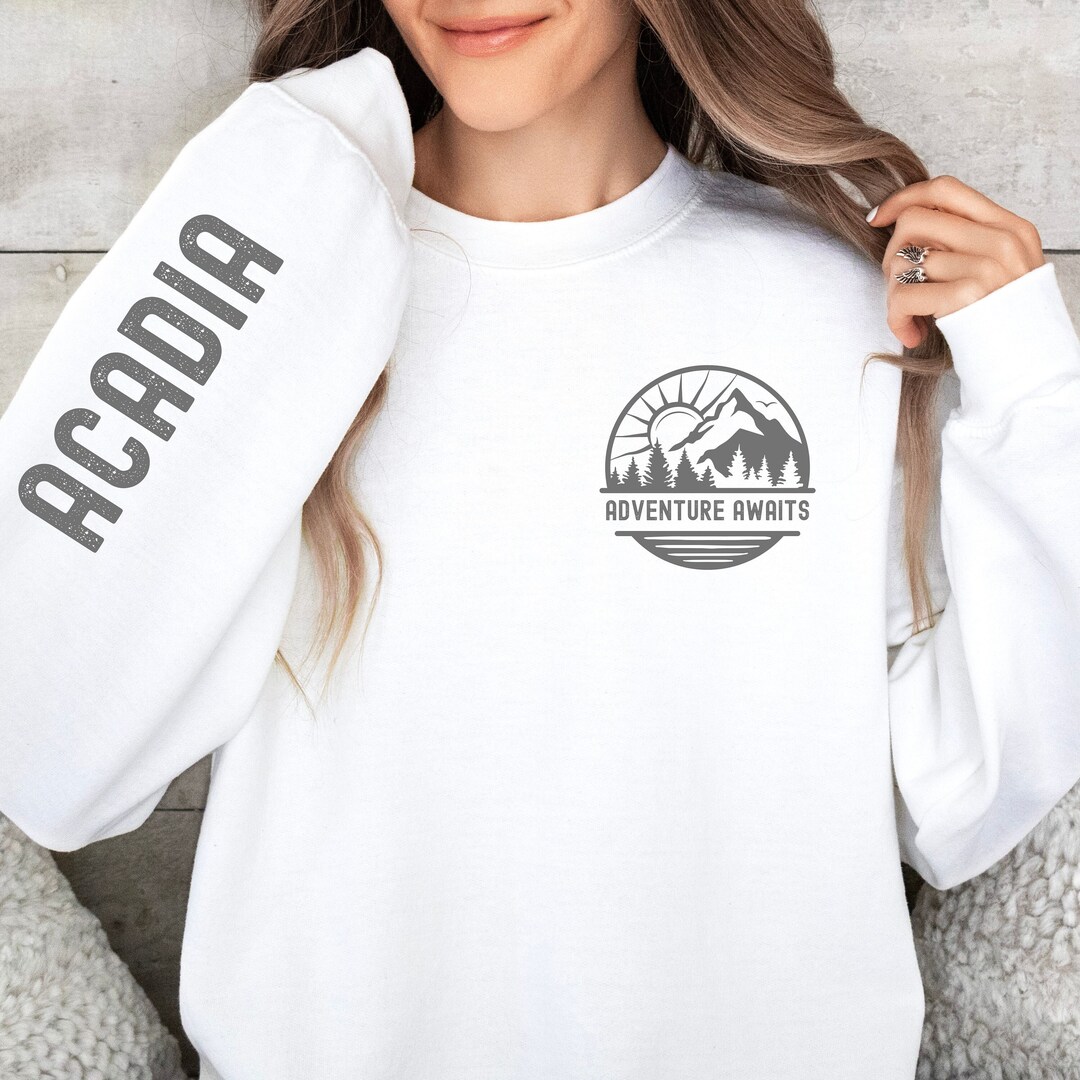 Acadia National Park Sweatshirt, Acadia Park Sweater, Hiking Acadia ...