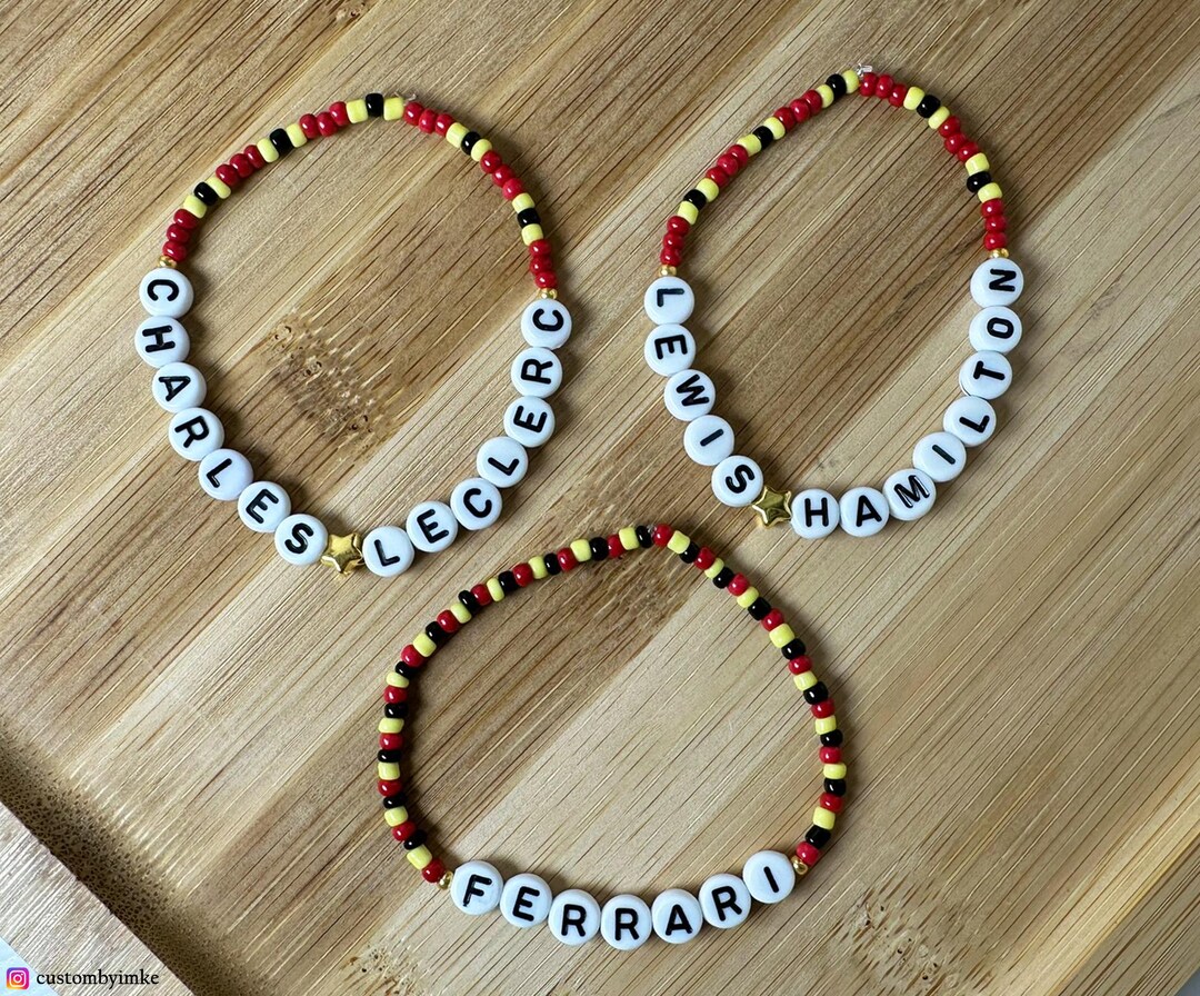 Custom Formula 1 Friendship Bracelets 2026 Season - Team Ferrari ...