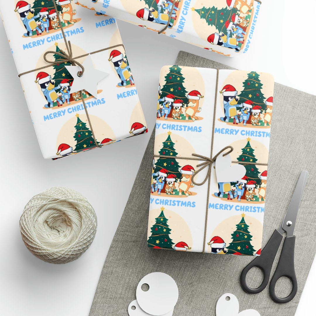 Bluey Christmas Wrapping Paper - Etsy
