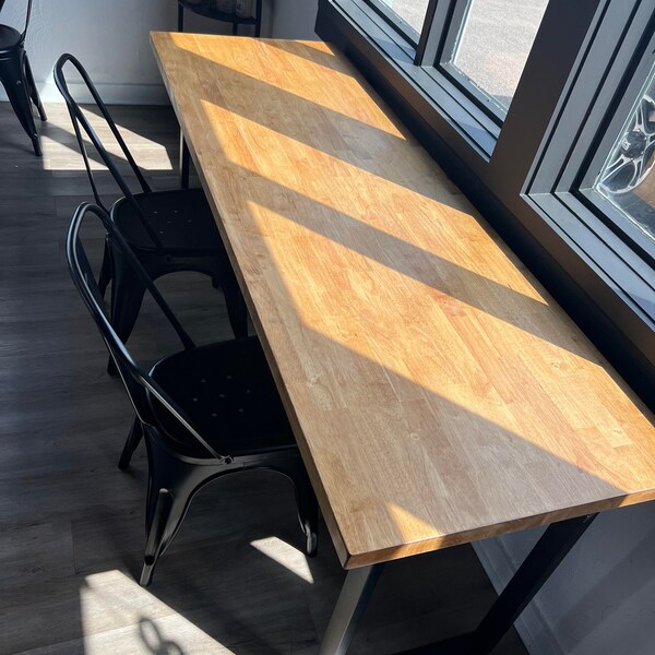 Butcher Block Table - Etsy